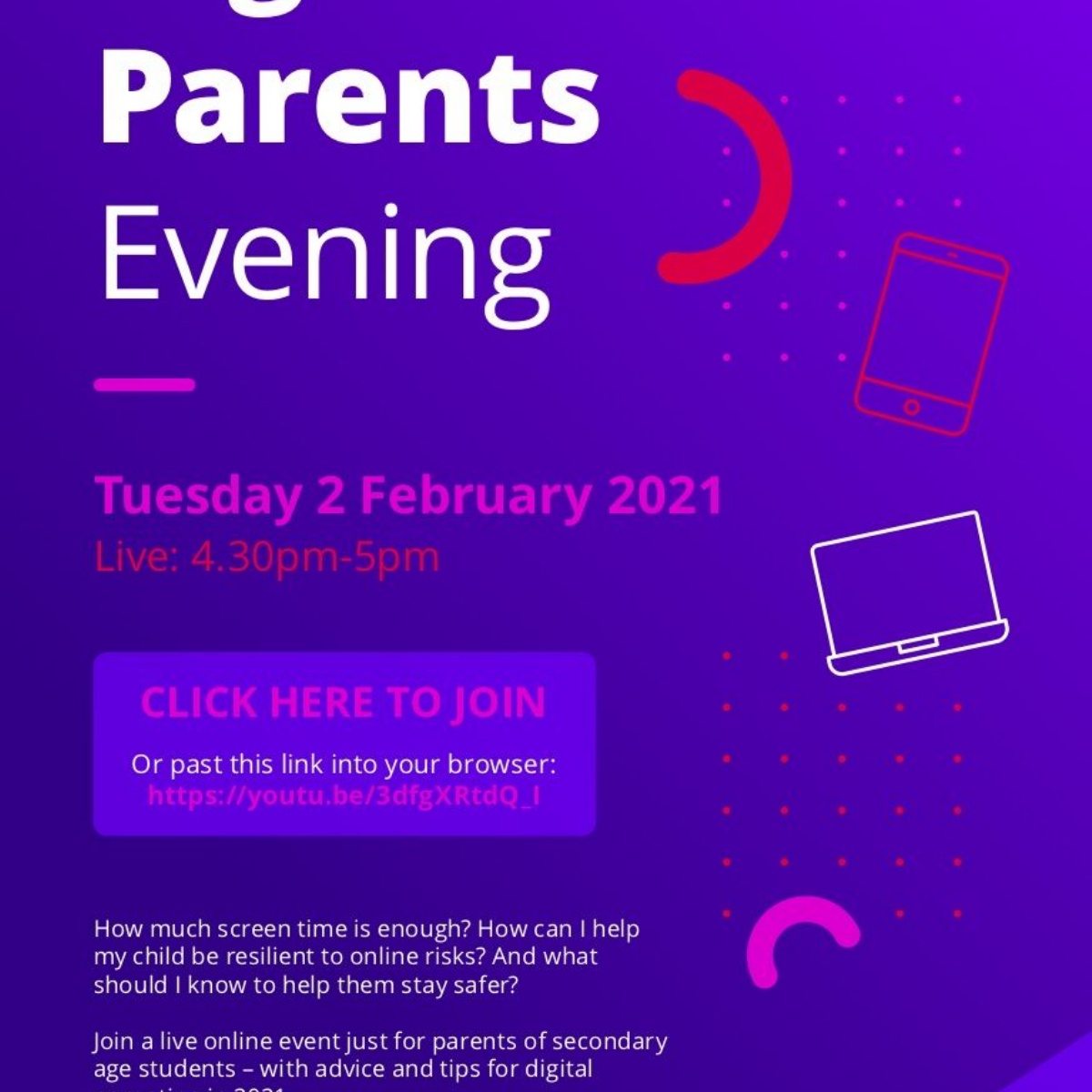 Stopsley High School - Parent Zone - Digital Parents Evening
