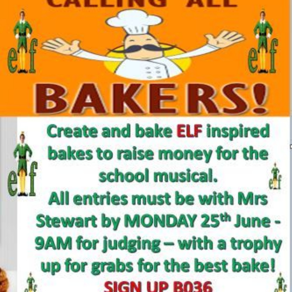 Stopsley High School - Elf - Bake Sale